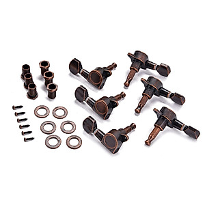 Guitar Tuners Machine Heads, 6R Guitar Tuning Pegs Tuning Keys String Pegs for Acoustic & Classical Guitar