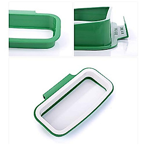 GARASANI Trash Bag Holder, Hanging for Kitchen, Bathroom, Dorm Room, Office Garbage Bag Holder with Trash Bin Storage Rack 8.85" x 4.9" (Color Random)