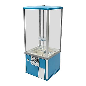 CNCEST 10.24 * 10.24 * 25.2in Vending Machine,Candy Vending Machine with Keys-Cash Box Capacity:700-800 Coins,for Retail Stores/Amusement Parks/Hypermarkets (Yellow)