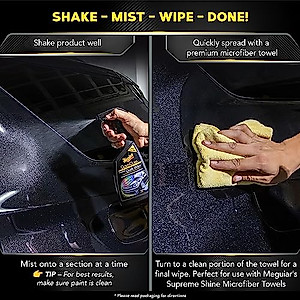 Meguiar's G7716 Gold Class Carnauba Plus Premium Quick Wax - 16 Oz Spray Bottle