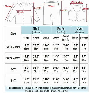 A&J DESIGN Toddler Boys White Suit Christening Baptism Outfit Tuxedo Vest Set 2-3T