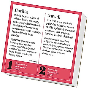 365 New Words-A-Year Page-A-Day Calendar 2022: For Students, Writers, Crossword Fanatics and Lovers of Language