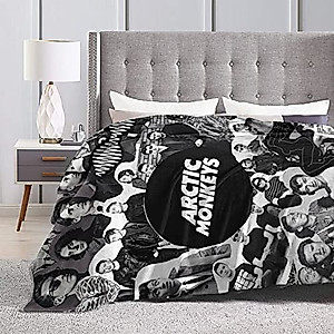 STYLOPUNK Alternative Rock Arctic Music Monkeys Throw Blanket Lightweight Flannel Blankets Novelty Fleece Bed Blanket All Seasons 60"X50"