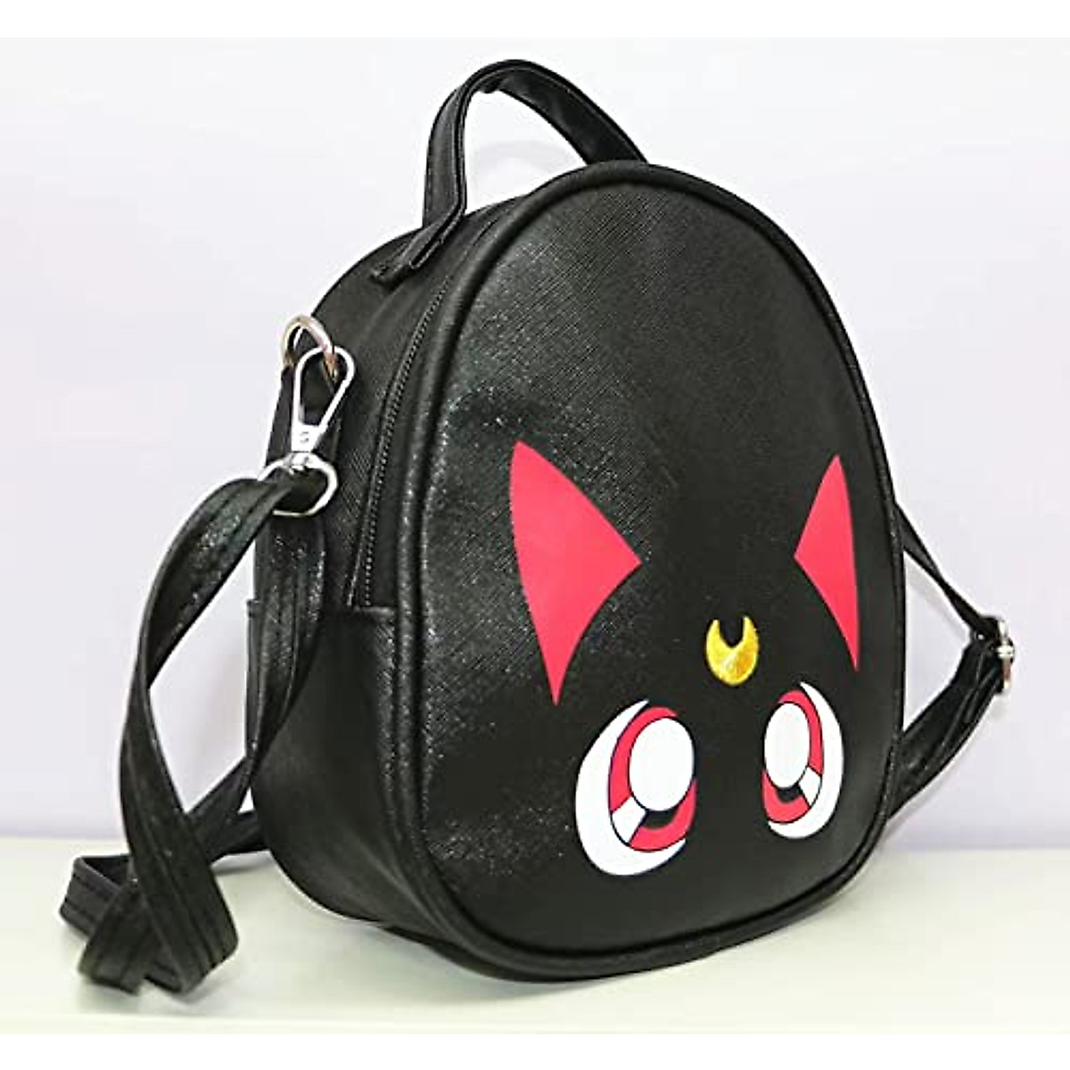 Kerr's Choice Girl Women Cute Black Kitty Bag Animie Moon Purse Luna Cat Bag Black Cat Backpack
