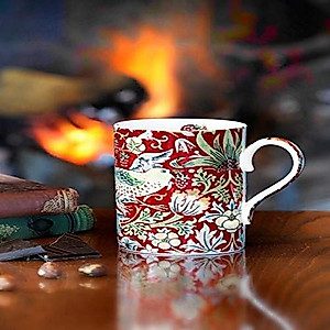 Portmeirion Strawberry Thief Mug, 0.35L Red