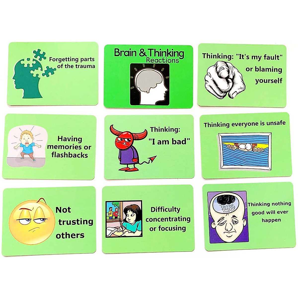 Trauma Reaction Cards for Children & Adolescents