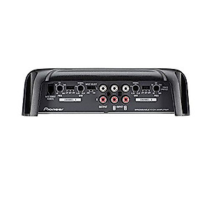 PIONEER 4CH AMP/150WX4/BASSBOOST REM, Black (GM-D8704)