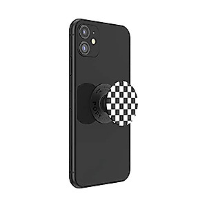 PopSockets PopTop (Top only. Base Sold Separately) Swappable Top for PopSockets Phone Grip Base - Checker Black PopTop