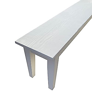 White Tapered Bench (54 inches)