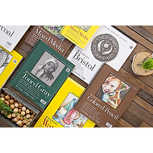 Strathmore Colored Pencil Spiral Paper Pad 9"X12"-30 Sheets -62477900