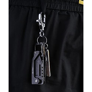 edcfans Keychain Knife, EDC Multitool Key Chains for man, Small Pocket Knives with Clip Box Cutter with Can / Bottle Opener, Screwdriver, Wrench and Pry Tool, Gifts for Men Women Dad Everyday Carry