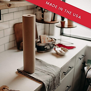 Kraft Brown Wrapping Paper Roll 48" x 1,800" (150 ft) – 100% Recyclable Craft Construction and Packing Paper for Use in Moving, Bulletin Board Backing and Paper Tablecloths