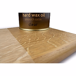 Gilboys Hard Wax Oil - Interior Wood Finish - 500ml - All Natural, Quick Drying, Water & Heat Resistant - Perfect for Sealing & Finishing Kitchen worktops, Stairs, Floors, Doors & Dining Tables…