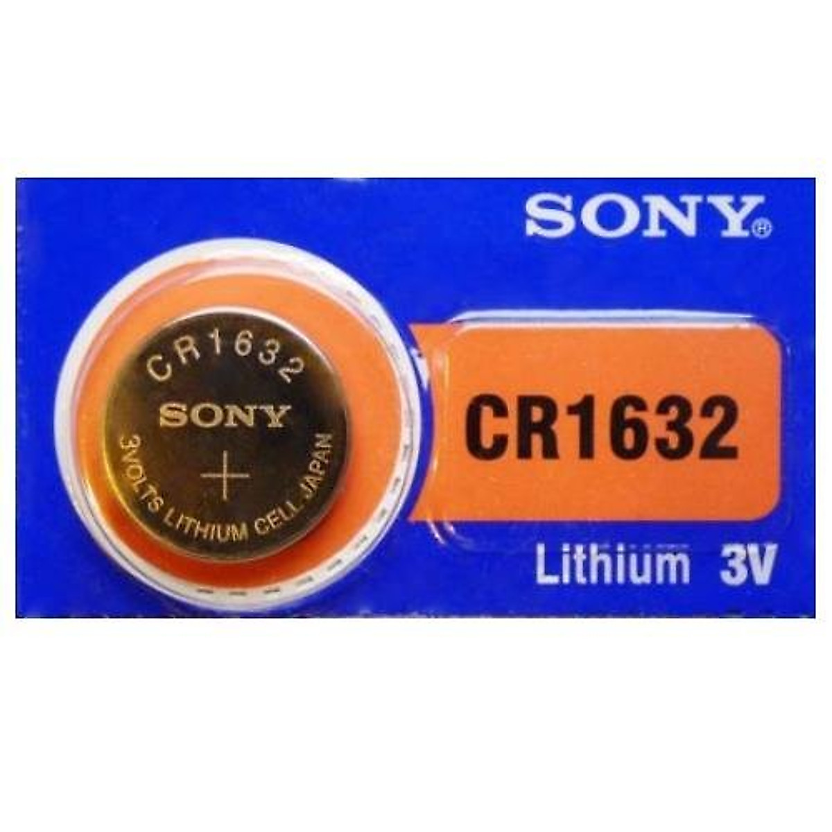 Sony CR1632 3 Volt Lithium Coin Cell Battery (5 Batteries)