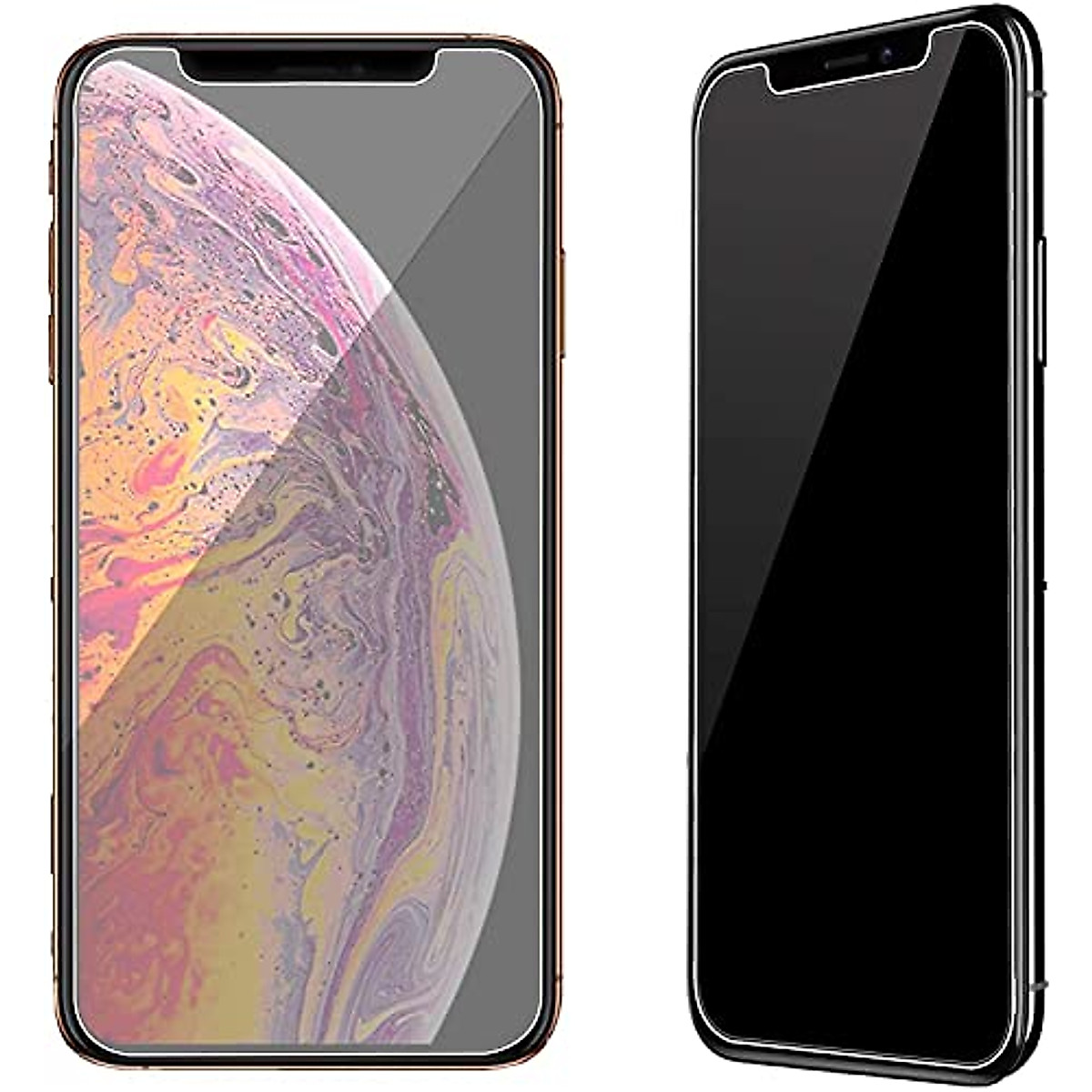 Ailun Privacy Screen Protector for iPhone 11 Pro Max/iPhone Xs Max [6.5 Inch] 2Pack Anti Spy Private Case Friendly Tempered Glass [Black]