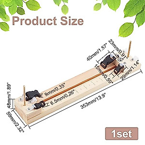 AHANDMAKER Bracelet Jig Bracelet Maker, Adjustable Length Wooden Jig Bracelet Maker, Wristband Maker Wooden Frame, Bracelet Knitting Tool, Bracelets Braiding Weaving Craft Tool