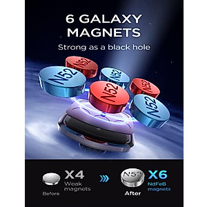 LISEN 2 Pack Magnetic Phone Holder for Car Mount 6 Military Magnets Car Phone Holder Mount Hands Free Vent Cell Phone Holder Mount for Car 6 Metal Plates Fit All iPhone 14/13/12/11, Pro Max, Android