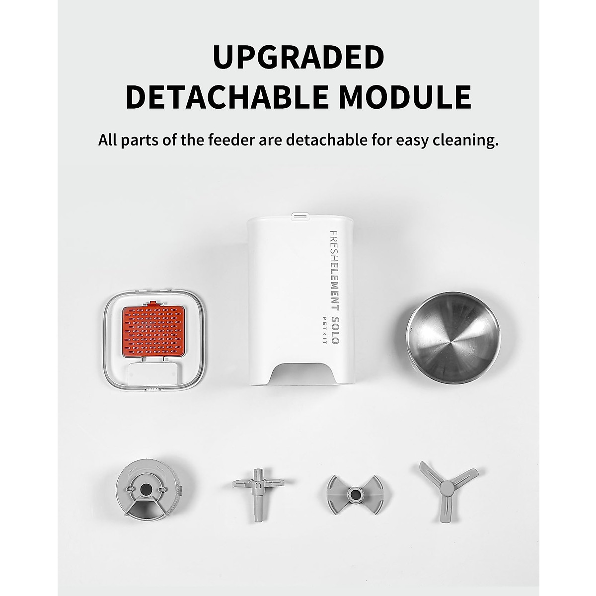 PETKIT Automatic Cat Feeder, Wi-Fi Enabled Smart Pet Feeder for Cats and Dogs, Auto Food Dispenser with Portion Control, Compatible for Freeze-Dried Pet Food, Stainless Steel Bowl…