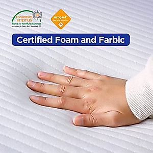 moonslide Memory Foam Mattress 10 Inch Queen Cooling Gel Cloud Feeling, 7 Zone High Density Certified Foam