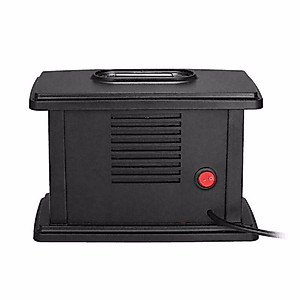 LyeXD 8.77" Electric Fireplace Infrared Stove Heater,1000W Freestanding Fireplace Heater w/Realistic 3D Dancing Flame Effect, Mini Burner Warmer Faux Fireplace w/Overheat Protection for Indoor Home