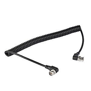 Superbat BNC Cable 3G/HD SDI Cable 3ft SDI Coil Cable 75Ohm BNC to BNC Extension Coaxial Cable for Cameras and Video Equipment，Supports HD-SDI/3G-SDI，SDI Video Cable (Black,1Pcs)