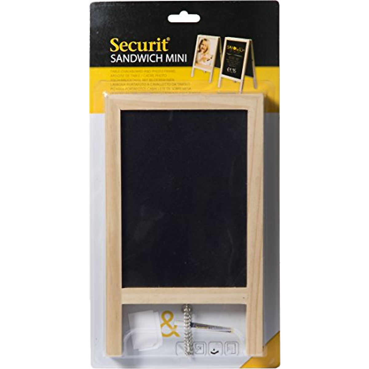 American Metalcraft SBSBMNI Mini Tabletop Sandwich Board, Plain, 1-1/4" H, 6" W, 9-3/4" L