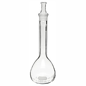 Corning Pyrex® #5640-200,200mL Class A Volumetric Flasks with Pyrex® Glass Standard Taper Stopper (Single)