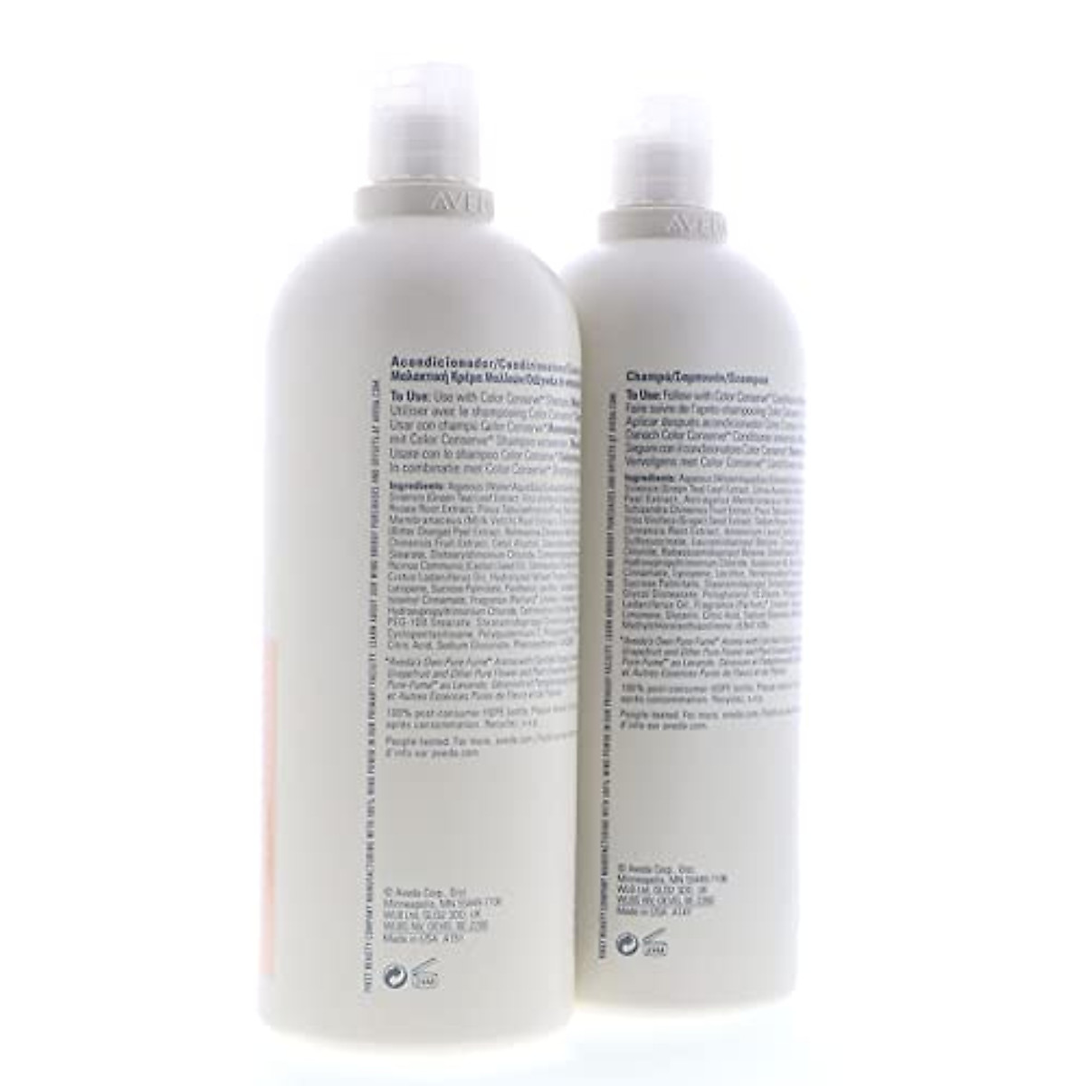 Aveda Color Conserve Shampoo and Conditioner 33.8oz Helps Protect Hair Color and Prevents Fading
