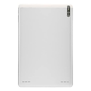 Qinlorgo Tablet, 8 Cores Support Multiple Languages for 11 10 Inch Silver Dual Card Dual Standby Tablet Male for Home Work (US Plug)