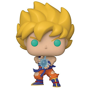 POP Dragon Ball Z - Super Saiyan Goku with Kamehameha Wave Funko Pop! Vinyl Figure (Bundled with Compatible Pop Box Protector Case), Multicolored, 3.75 inches