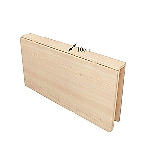 PIBM Stylish Simplicity Shelf Wall Mounted Floating Rack Shelves Foldable Computer Desk Solid Wood Triangular Bracket Bearing Strong,12 Sizes, a ,