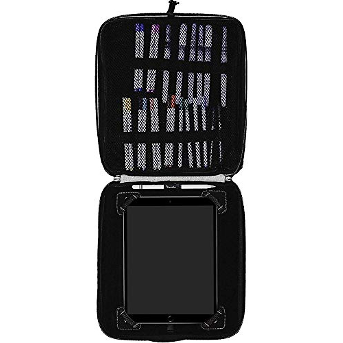 ETCHR Slate Satchel - 2 in 1 Art Travel Case and Small Messenger Bag for Essential Art Supplies - Multipurpose Weatherproof Travel Portfolio for Adults and Teens - Tripod Mountable Portfolio Bag