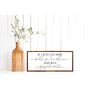 10x20 inches,If I Lay Here Would You Lie With Me Wall Decor - Bedroom Wall Decor - Bedroom Decor - Above Bed Decor - Bedroom Wall Art - Master Bedroom Wall Decor - Bedroom Wall Decor Over The Bed