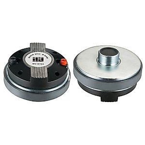MUSYSIC Pair 800 Watts Titanium Compression Driver 1.35" Screw-On Horn Driver Tweeter for Audio Speakers, 8 Ohms, MU-D134