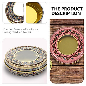 JOINPAYA Pill Case Purse: Medicinal Storage Cans Sealed Saffron Jars Iron Canisters for Travel Portable Storage Boho Vintage 2.75in 10pcs