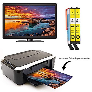 Limeink Compatible Ink Replacement for Canon CLI-281XXL CLI 281 XXL High Yield Ink Cartridges Replacements for Canon Pixma TR7520 TR8520 TS6120 TS8120 TS9120 (2 Yellow)