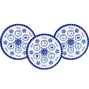 The Dreidel Company Seder Plate Passover Plate Melamine Renaissance Design Passover Seder Plates