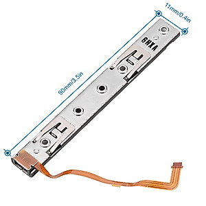 MMOBIEL 2 Pcs Left and Right Side Slide Rail Metal Bracket Compatible with Nintendo Switch Console Incl. Y-Screwdriver
