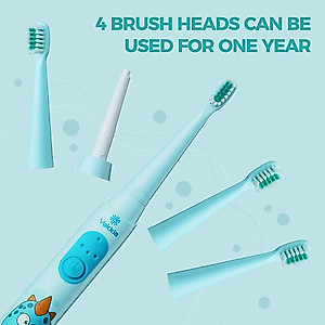 Vekkia Kids Electric Toothbrush and Replacement Heads Purchased Together Save 10%