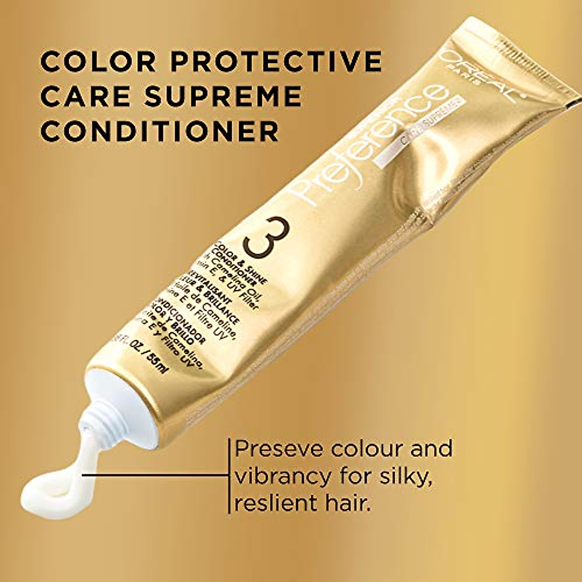 L'Oreal Paris Superior Preference Fade-Defying + Shine Permanent Hair Color, 7RB Dark Rose Blonde, Pack of 1, Hair Dye