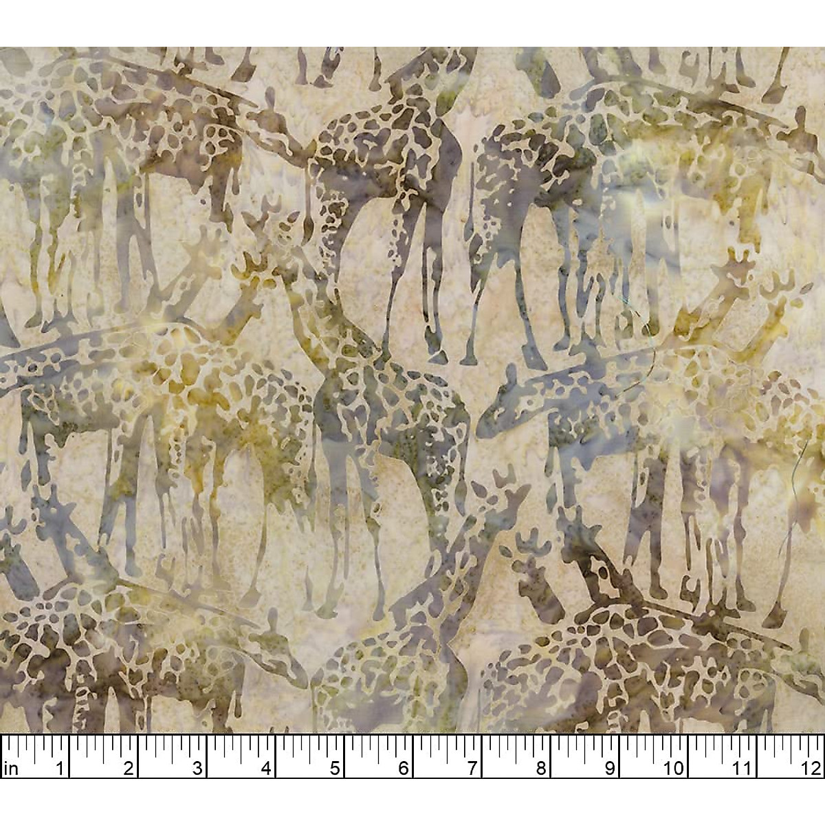 Banyan Batiks On The Wild Side Giraffes, Fabric by The Yard (Hazelwood)