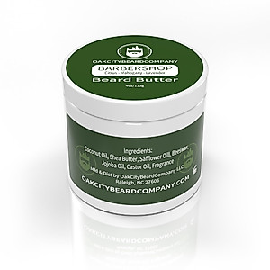 Oak City Beard Company - BarberShop - 4 Ounce - Beard Butter - Beard Conditioner - Citrus - Mahogany - Green Notes - Lavender
