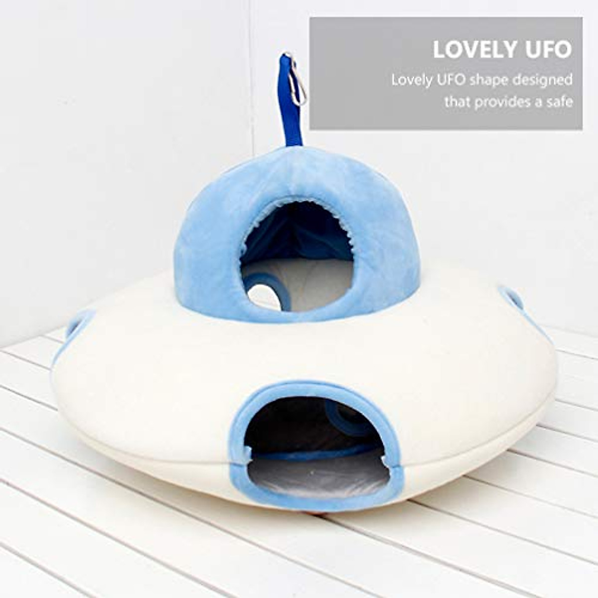 POPETPOP Small Animals House Pet Hamster Hanging Bed House Hammock Cage Nest Winter Warm for Guinea Pig Hedgehog Chinchilla L