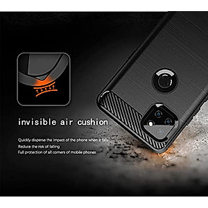 M MAIKEZI for Moto One 5G Ace case,Motorola one 5G Ace Case with HD Screen Protector, Soft TPU Slim Fashion Non-Slip Protective Phone Case Cover for Motorola Moto One 5G UW Ace (Black Brushed TPU)