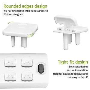 Outlet Covers Baby Proofing with Hidden Pull Handle (50 Pack) Plug Covers Prevent Electric Shock from the Source of the Outlet Plug Child Proof Outlet Covers 3-Prong Child Outlet Protectors Outlet Cap