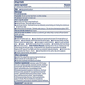 Coppertone Pure and Simple Spray Sunscreen, SPF 50 Broad Spectrum Sunscreen with Zinc Oxide, 5 Ounce (Pack of 3)