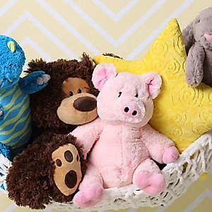 Snuggle Stuffs Star Minky Plush Throw Yellow Pillow