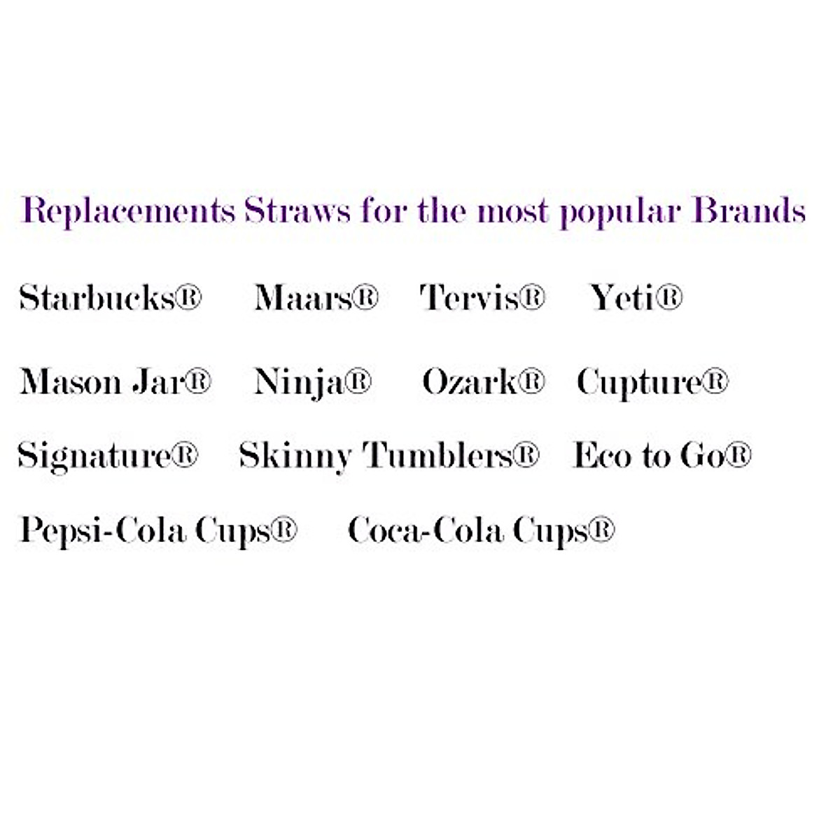 10.5 Inch, Set of 6 Smoke Replacement Acrylic Straws and 1 Nylon Straw Cleaning Brush for 16oz, 20oz, 24oz Tumblers. (Smoke, 10.5)