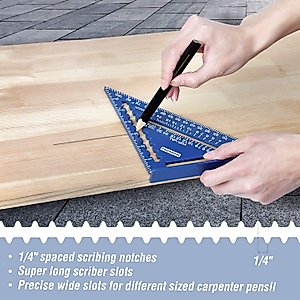 WORKPRO Square and Combination Square Tool Set+WORKPRO 8-Piece Clamp Set for Woodworking