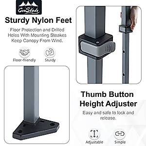 COOSHADE Durable Easy Pop Up Canopy Tent 12x12Ft(White)